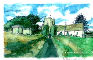 St. Peter’s Church at Upper Slaughter – OxfordArtist